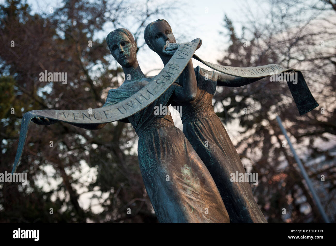 statue on Slavin, Bratislava, Slovakia Stock Photo - Alamy