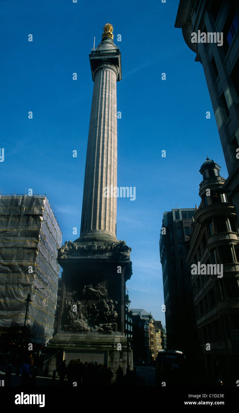London England The Monument Stock Photo - Alamy