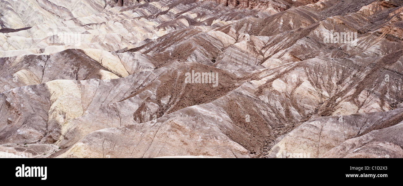 Badlands at Zabriskie point, Death Valley national park, California ...