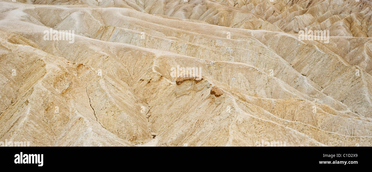 Badlands at Zabriskie point, Death Valley national park, California ...