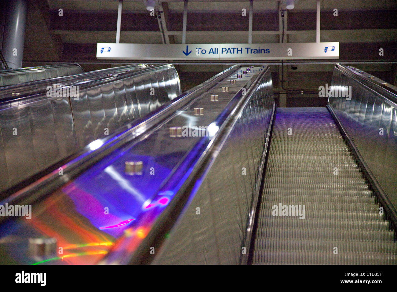 PATH train at World Trade Center Stock Photo - Alamy