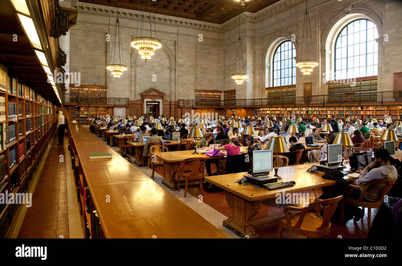 Ny public library reading room hi-res stock photography and images - Alamy
