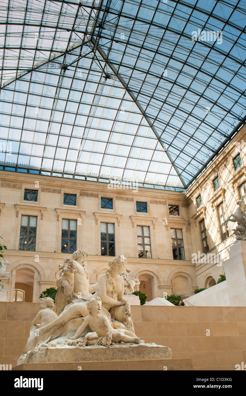 Cour marly in louvre museum hi-res stock photography and images - Alamy