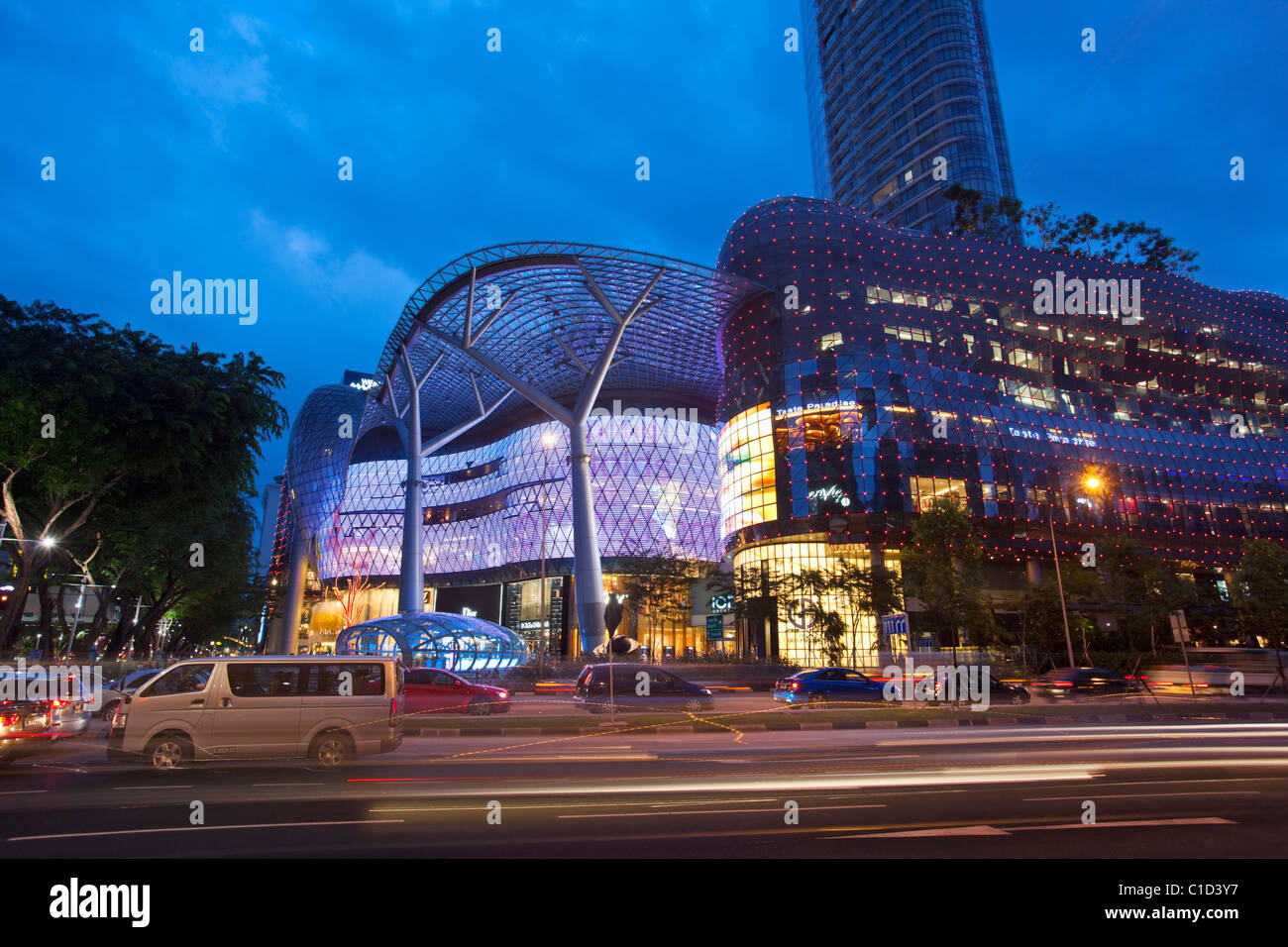 ION Orchard Mall, in the shopping district of Orchard Road, Singapore ...