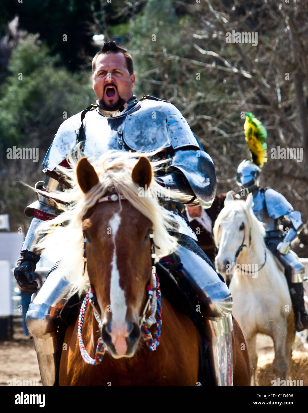 American knight armor historic hi-res stock photography and images - Alamy