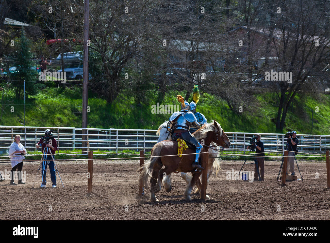 Medieval Knights Jousting Tournament Scottish High Resolution Stock Photography and Images - Alamy