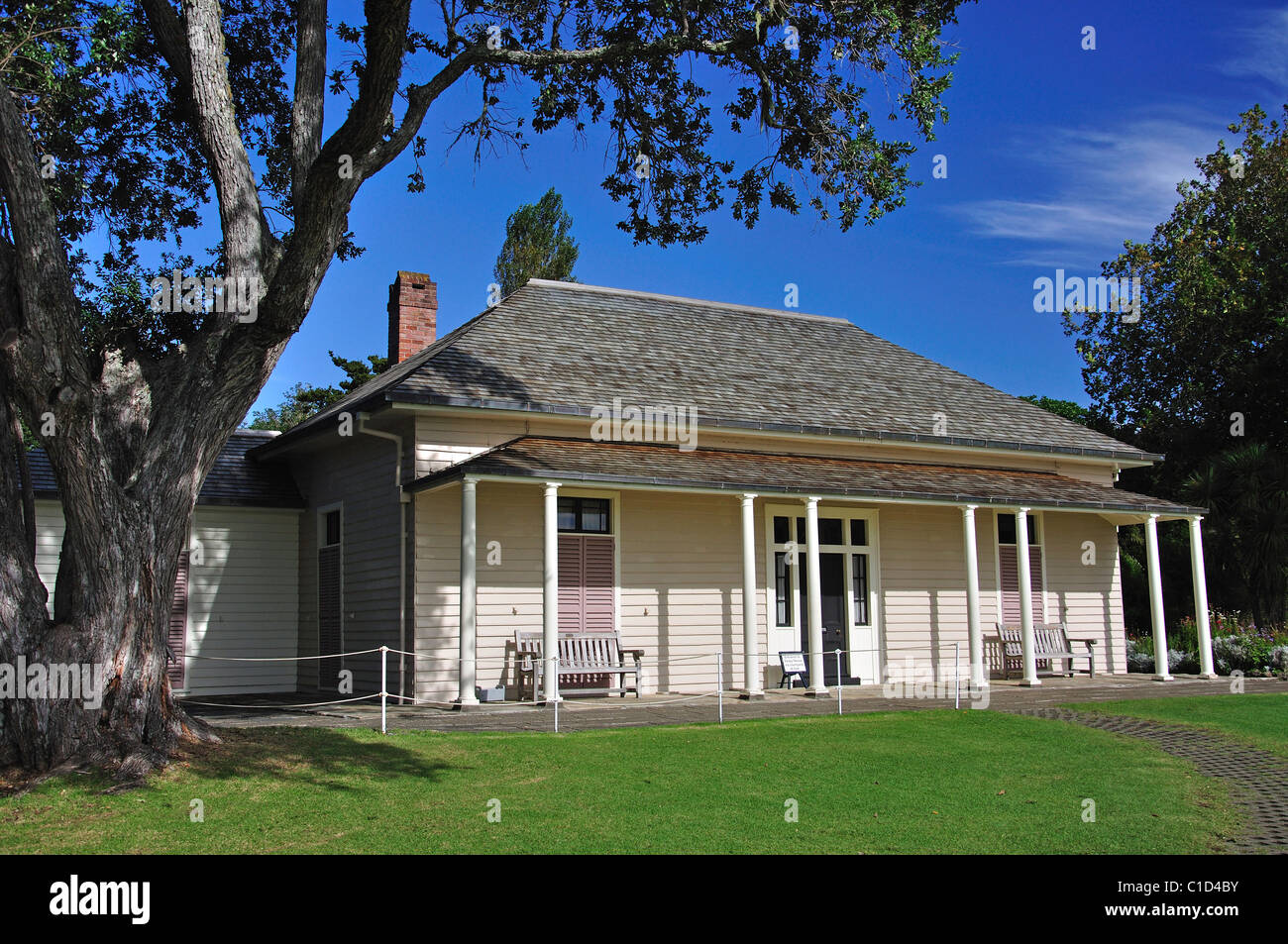 The Treaty House, Waitangi Treaty Grounds, Waitangi, Bay of Islands ...