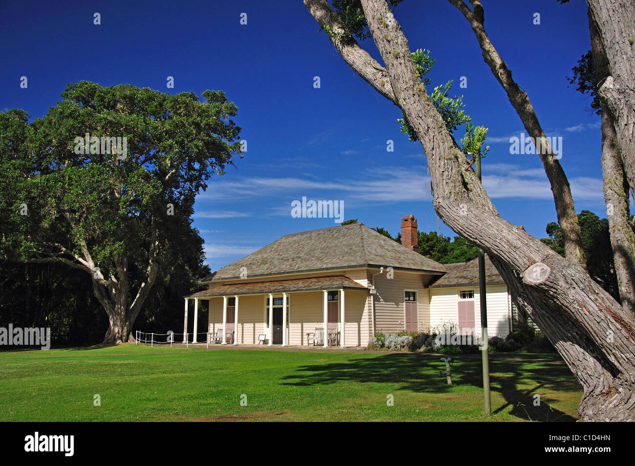 The Treaty House, Waitangi Treaty Grounds, Waitangi, Bay of Islands ...