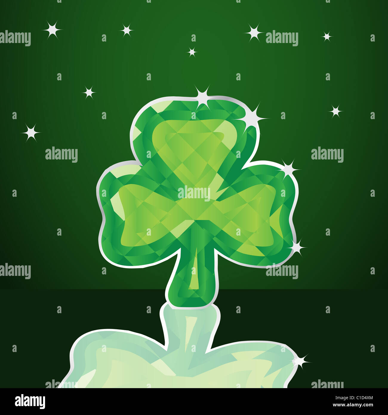 Jewelled St Patricks Day Irish Shamrock Stock Photo - Alamy