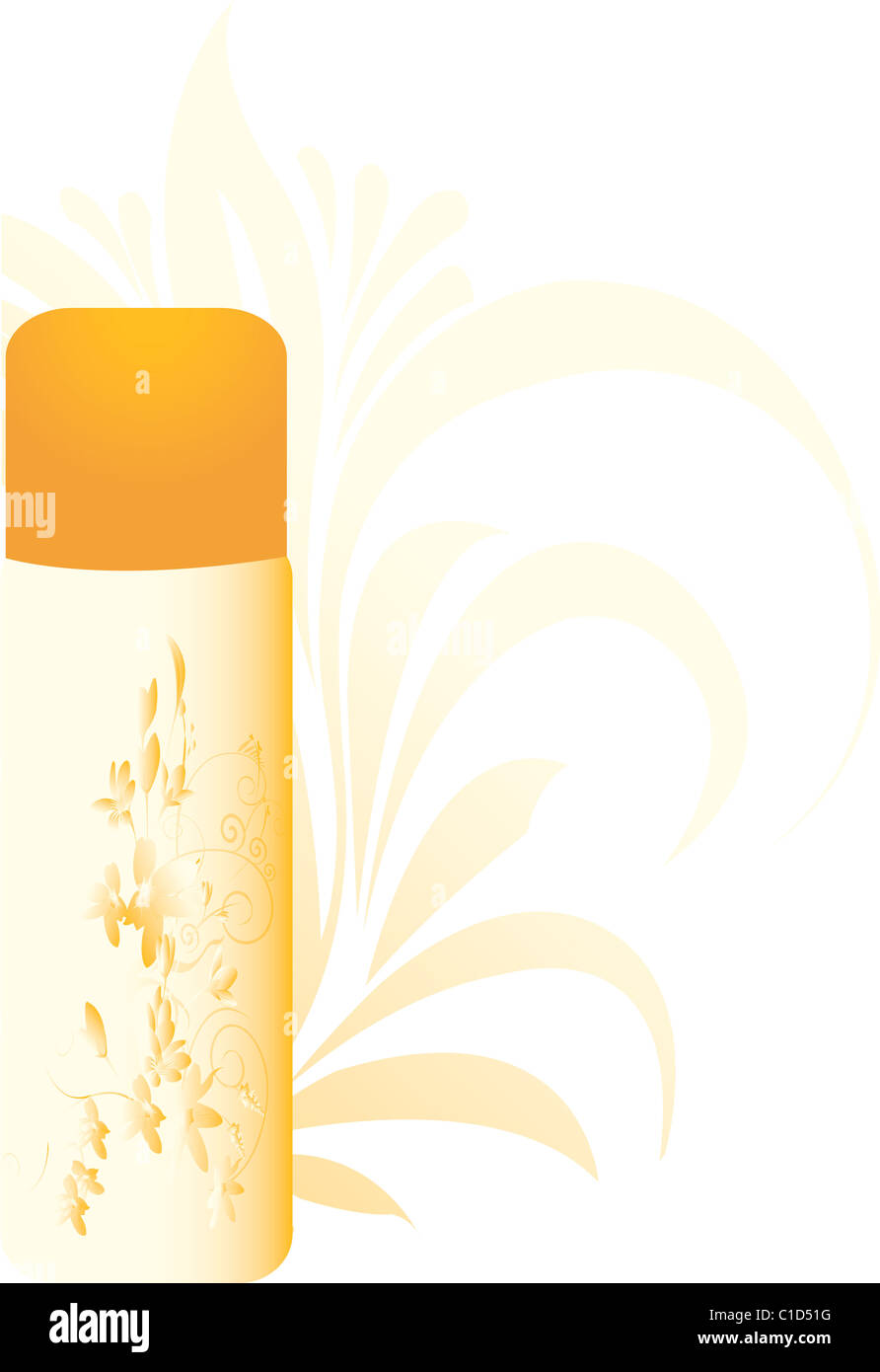 deodorant container in floral background Stock Photo - Alamy