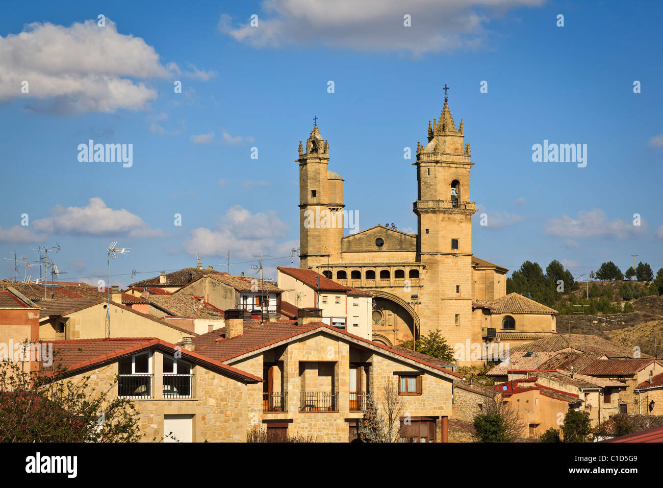 Iglesia Parroquial de San Andres, Elciego, Alava, Spain Stock Photo - Alamy