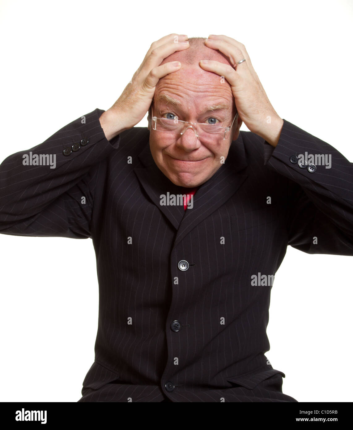 Frustrated white male worker hi-res stock photography and images - Alamy