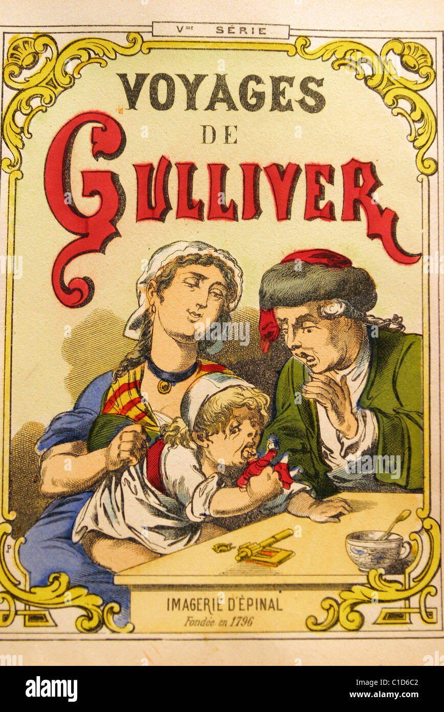 France, Vosges, Epinal, Imagerie (image factory), an old reproduction ...