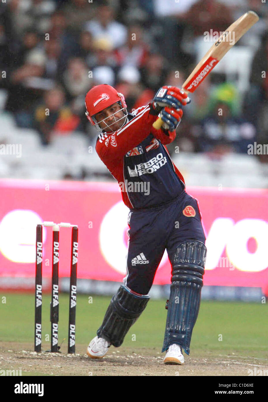 Virender Sehwag during the IPL Twenty20 match at The Newlands Cricket ...