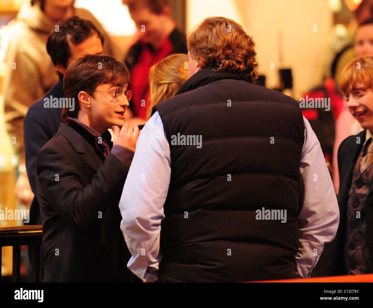 Daniel Radcliffe Filming Harry Potter And The Deathly Hallows London