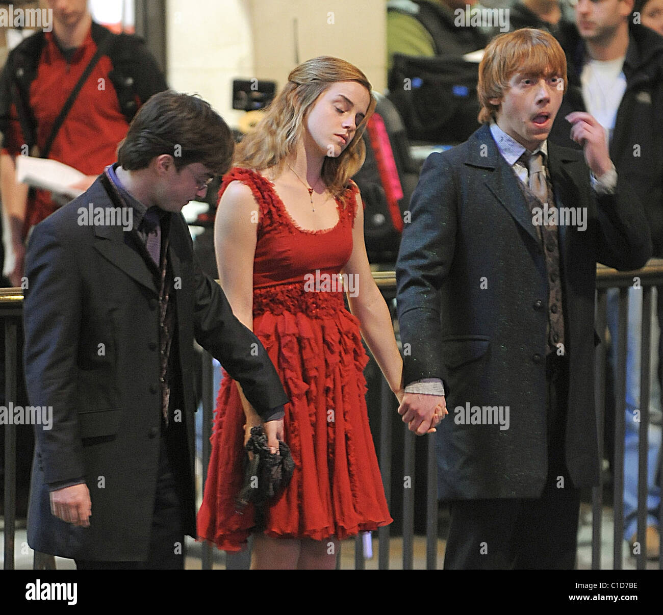 Rupert Grint And Emma Watson Holding Hands