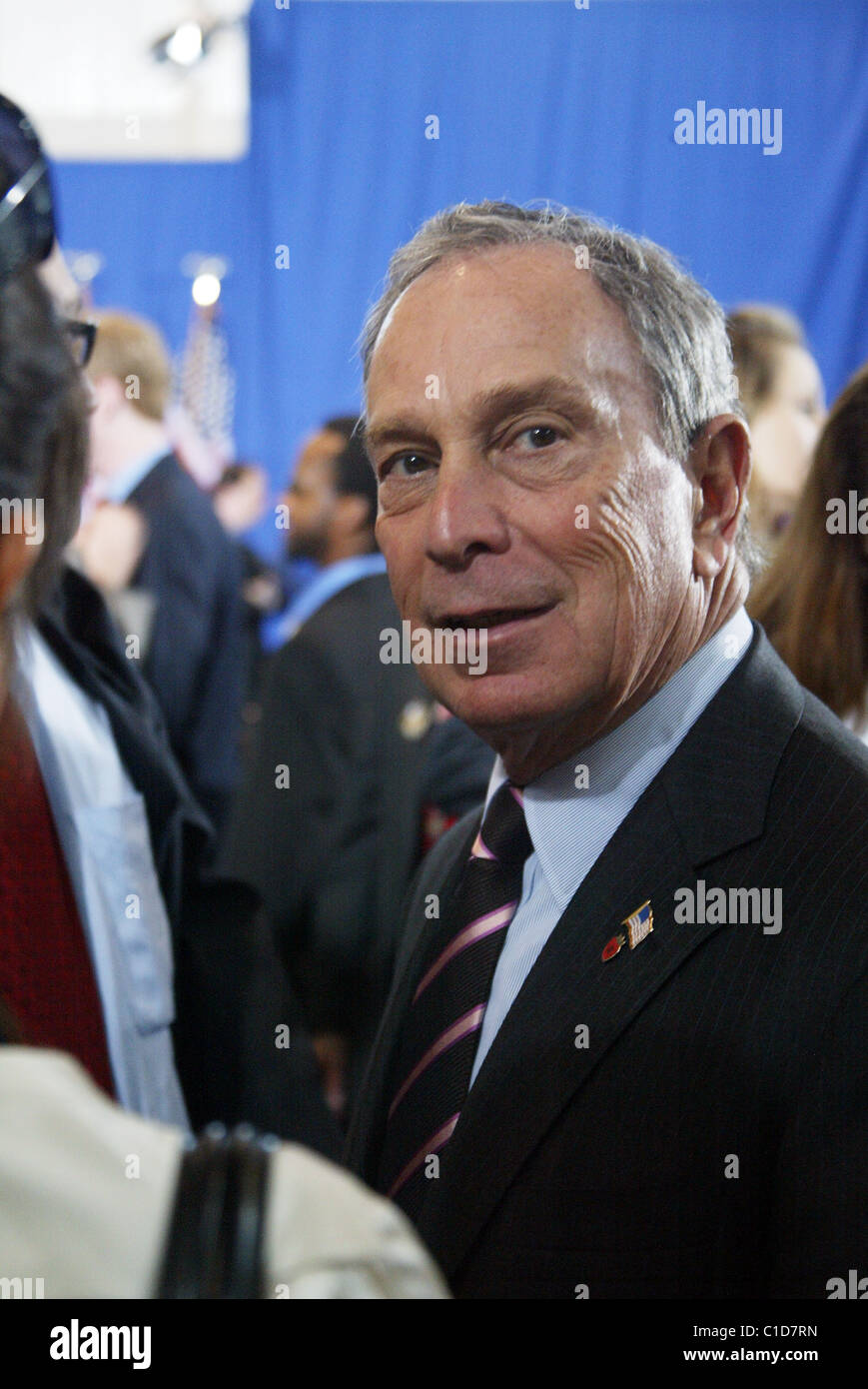 New York Mayor Michael Bloomberg attends the signing of the Edward M ...