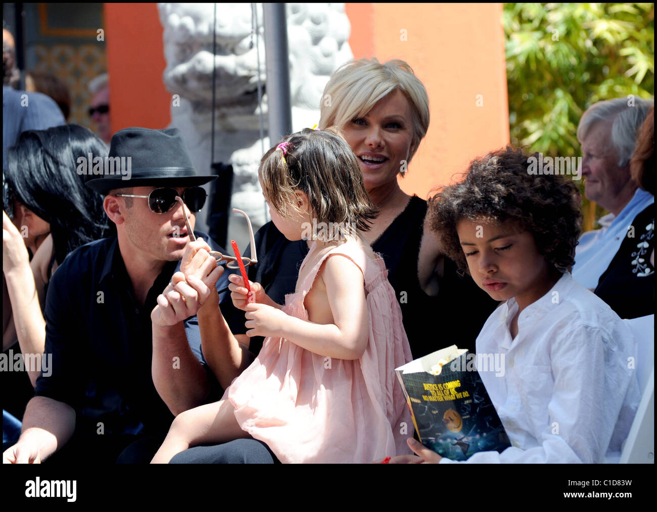Deborra Lee Furness with her children Oscar and Ava Hugh Jackman is ...