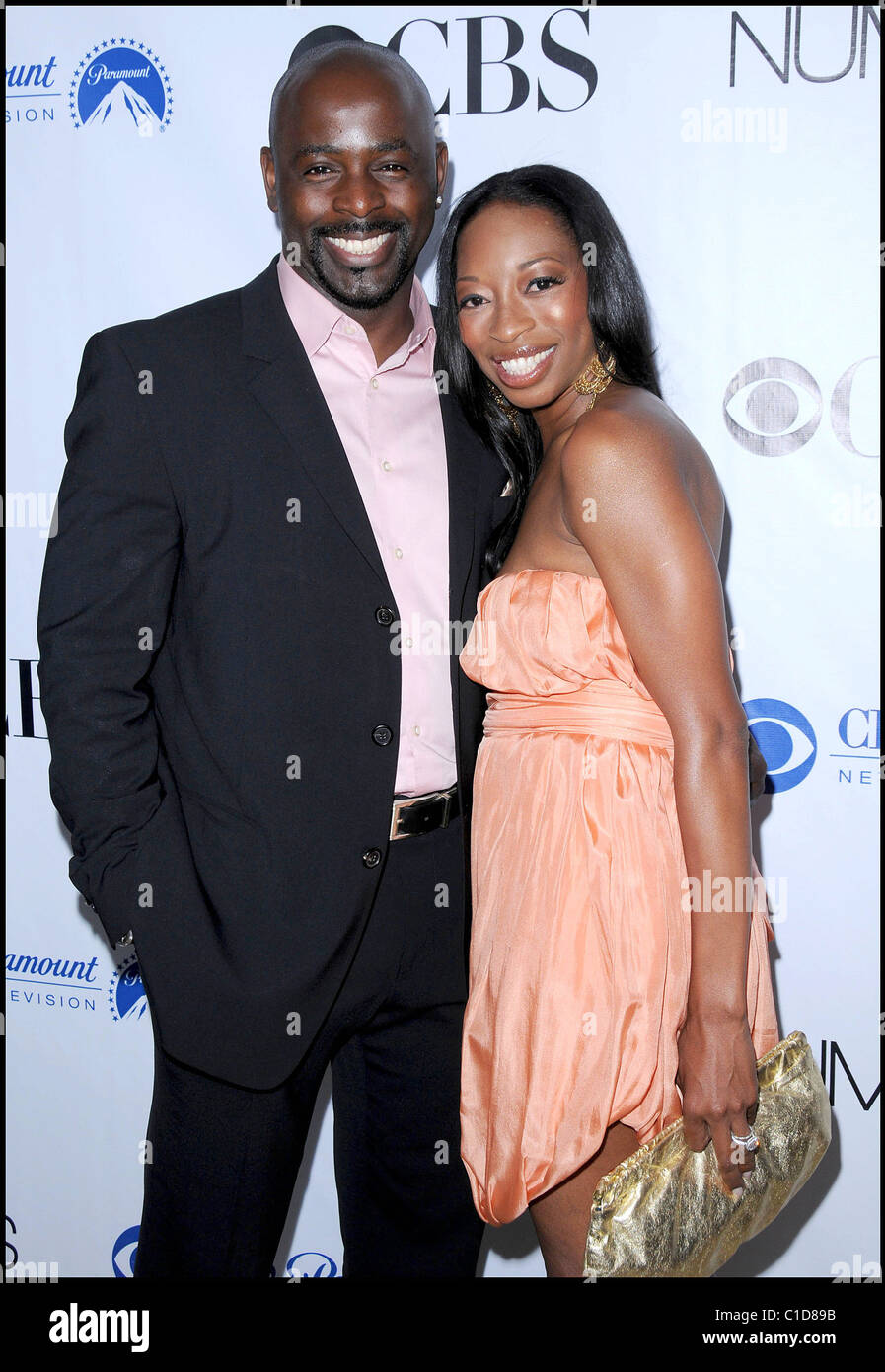 Alimi Ballard and wife Dior the Numb3rs 100th Episode Party at the Sunset Tower Hotel - Arrivals ...