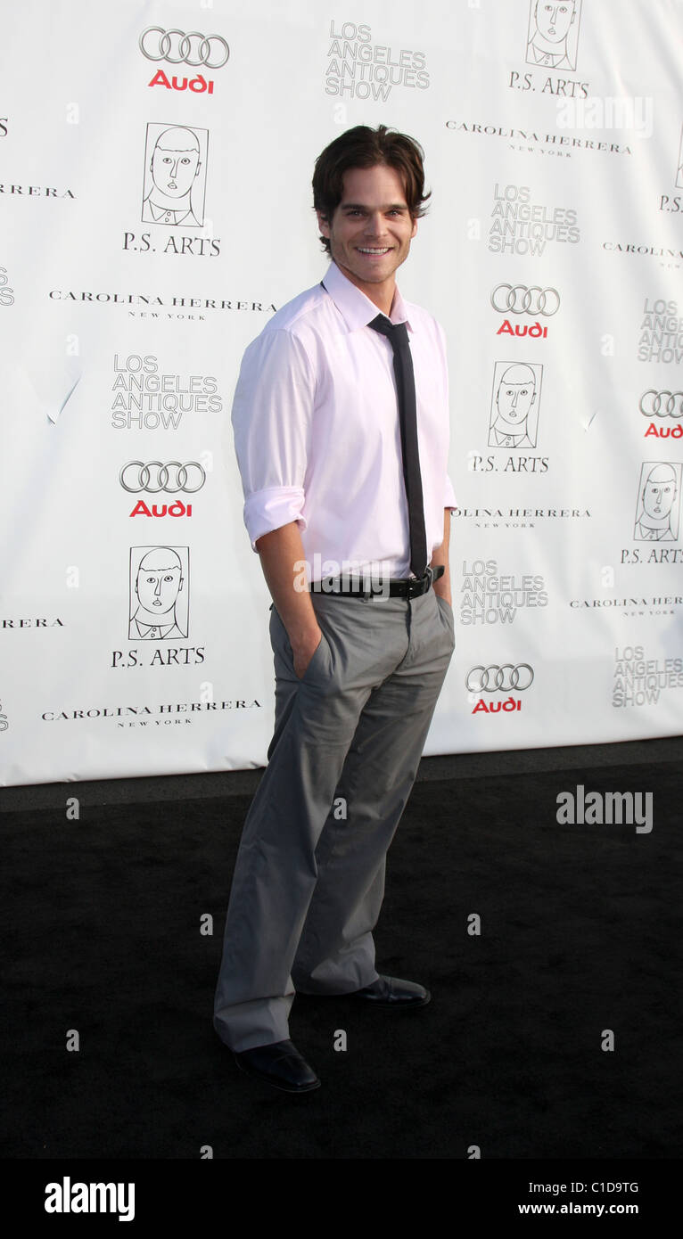 Greg Rikaart arriving at the 14th Annual Los Angeles Antiques Show ...