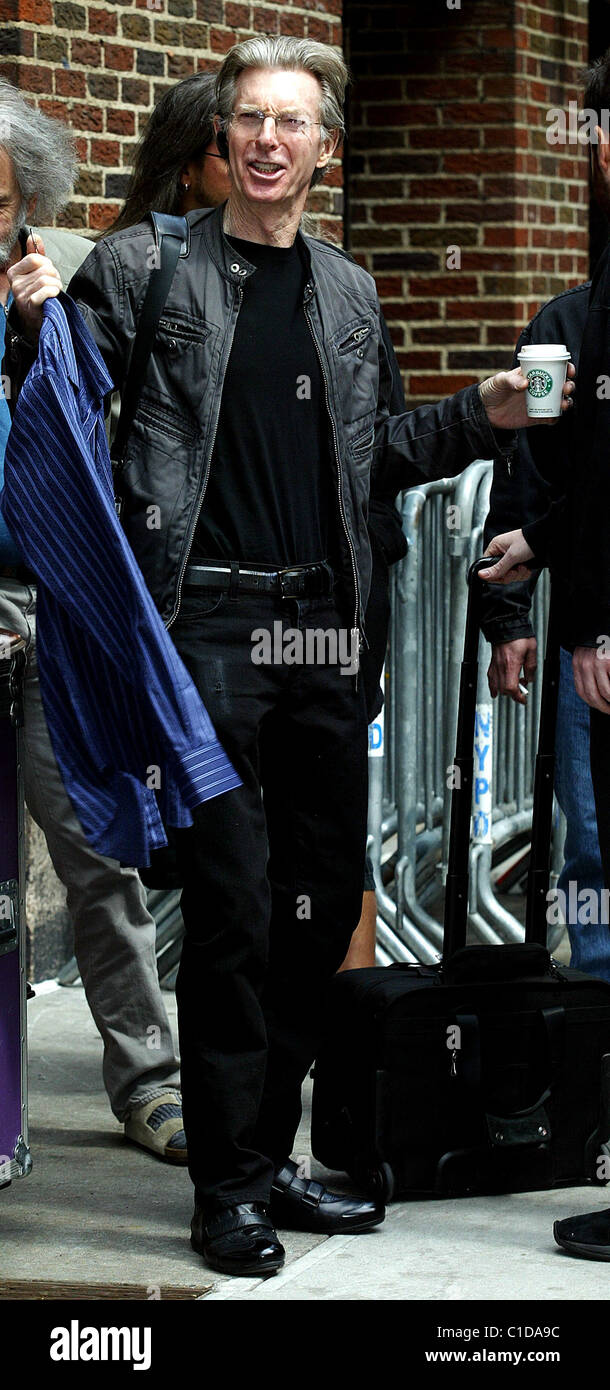 Phil Lesh of The Dead , outside the Ed Sullivan Theater for the 'Late ...