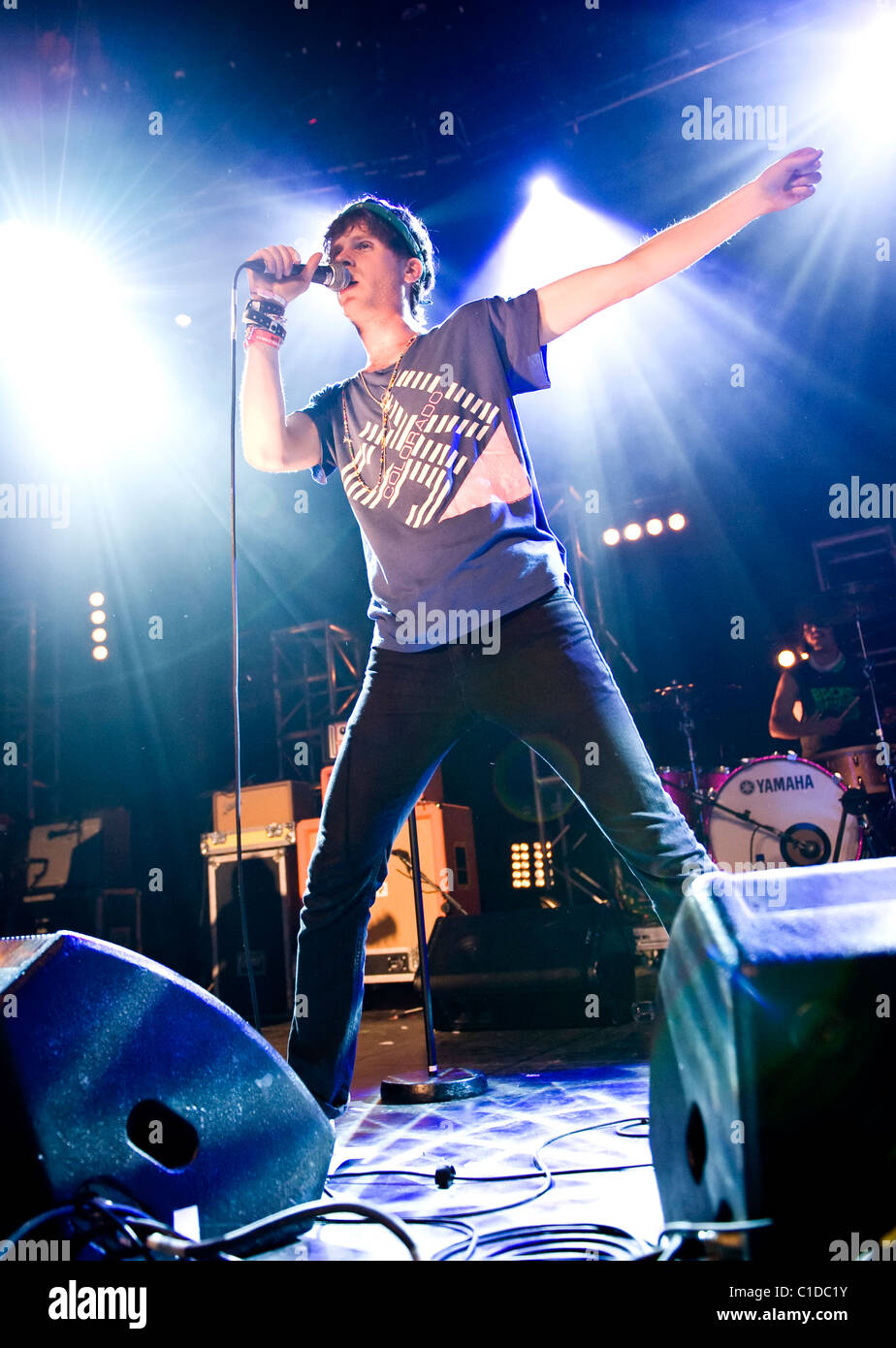 Benjamin Grubin of Hockey performing live at the Roundhouse as part of ...