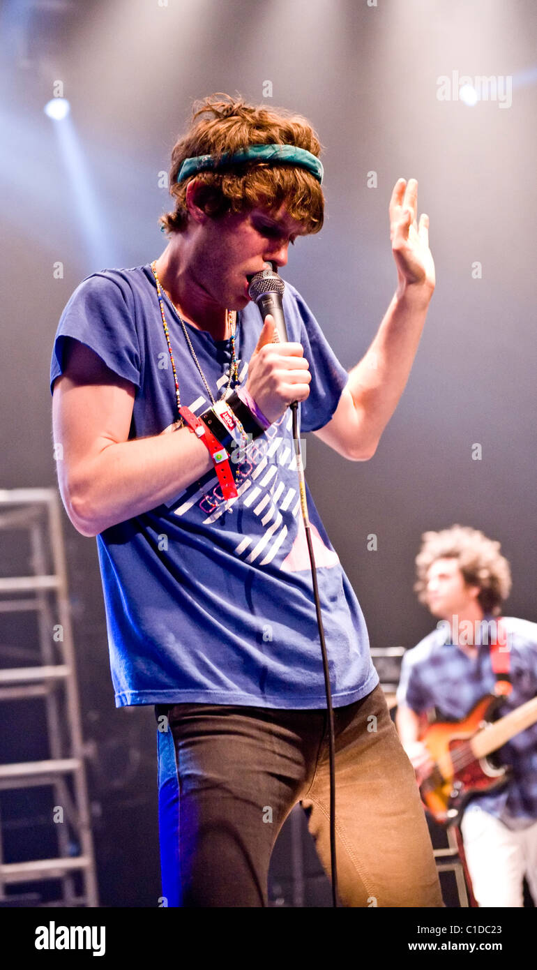 Benjamin Grubin of Hockey performing live at the Roundhouse as part of ...