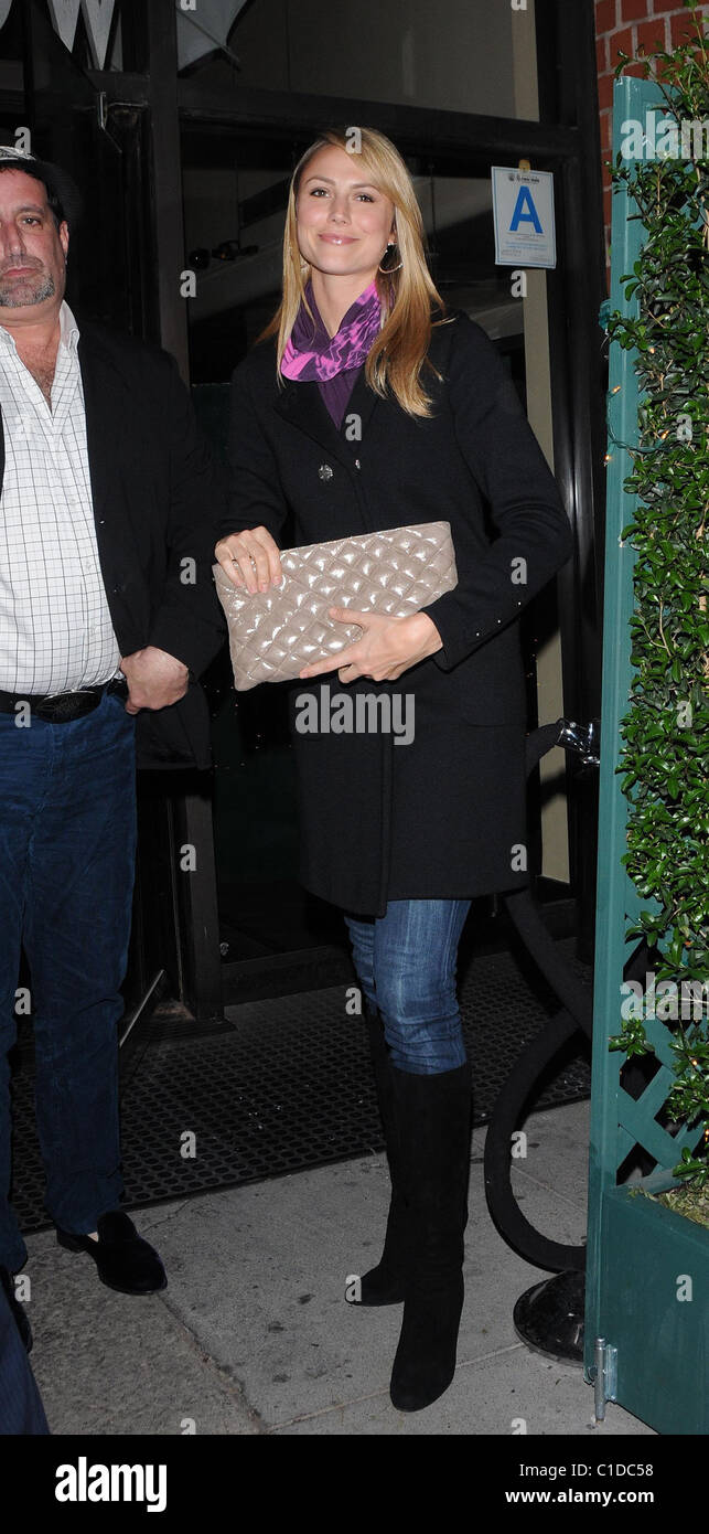 Stacy Keebler leaving Mr chow restaurant in Beverly Hills California ...