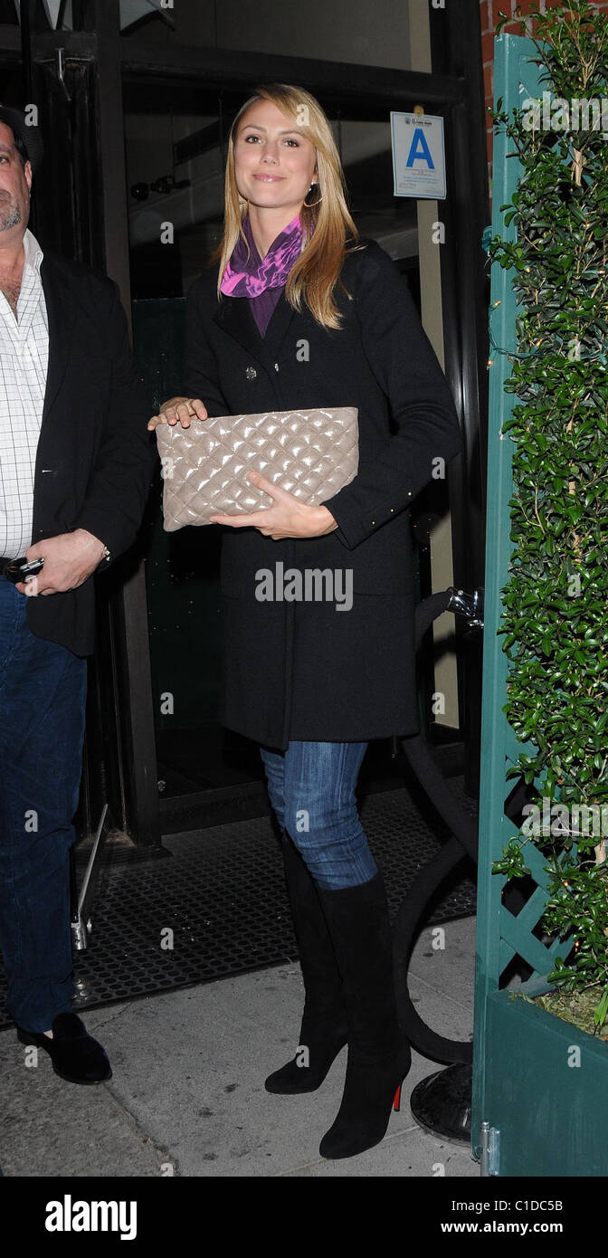 Stacy Keebler leaving Mr chow restaurant in Beverly Hills California ...