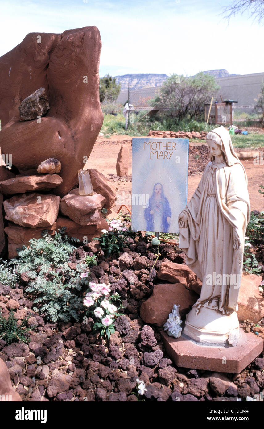 United States, Arizona, Sedona, New Age capital, religious ceremony at ...