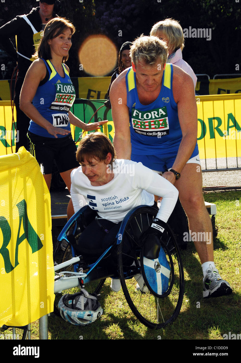 Tana Ramsay, Gordon Ramsay 29th Flora London Marathon starting at ...