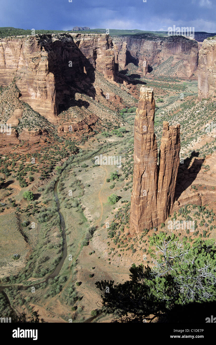 United States, Arizona The Canyon of Chelly in the reserve Navajo ...