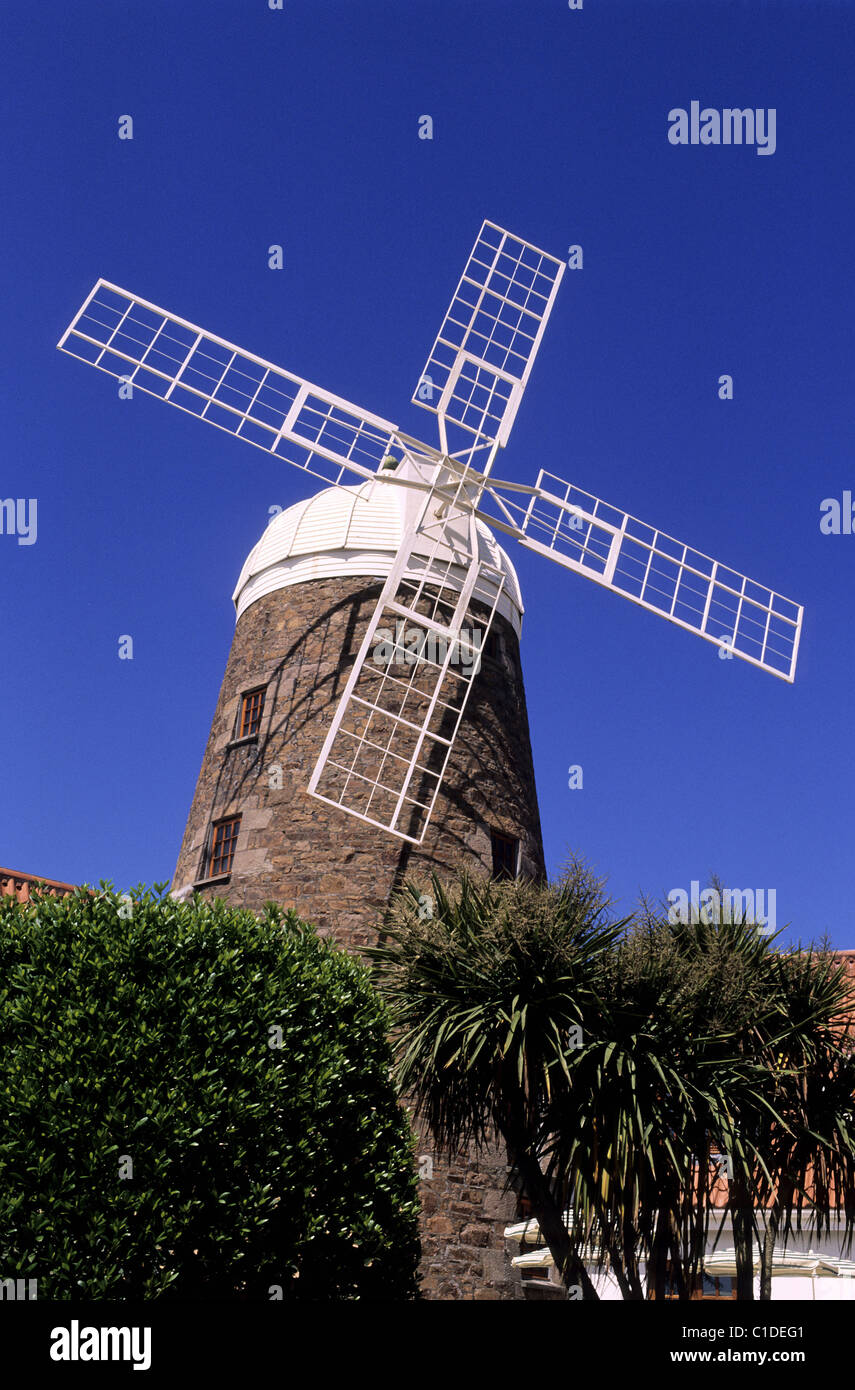 United Kingdom, Channel Islands, Jersey Island, former windmill ...