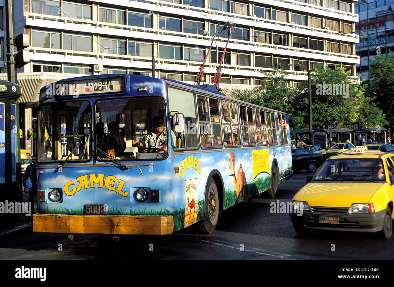 Greece, Athens, downtown traffic Stock Photo - Alamy