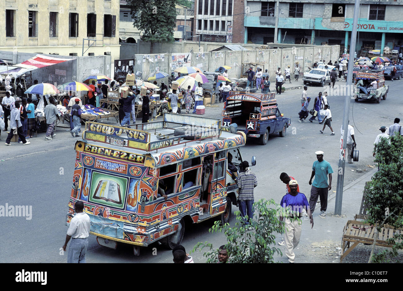Haiti, Port au Prince, Tap tap (shared taxi Stock Photo - Alamy