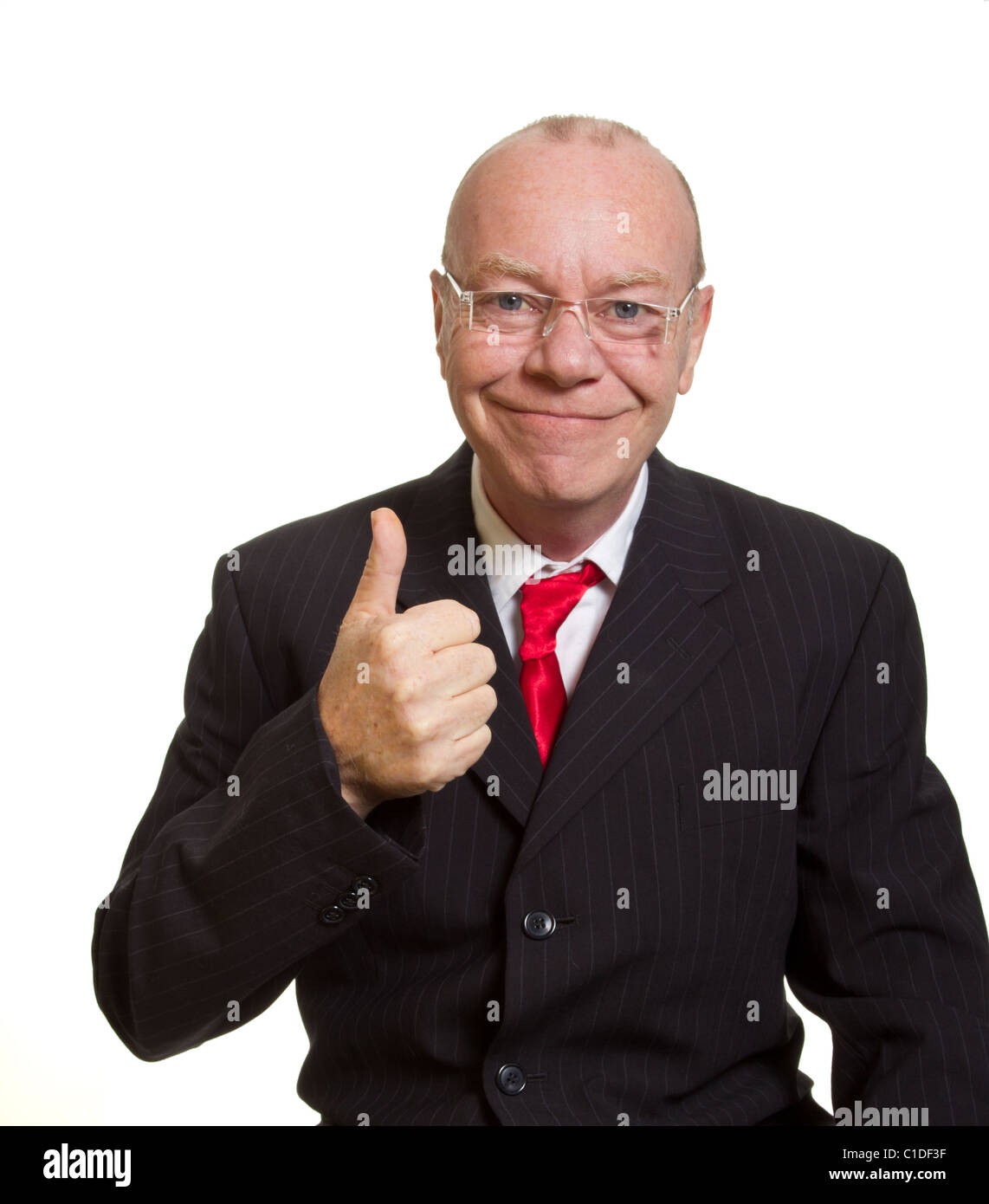 Thumbs up man suit isolated hi-res stock photography and images - Alamy