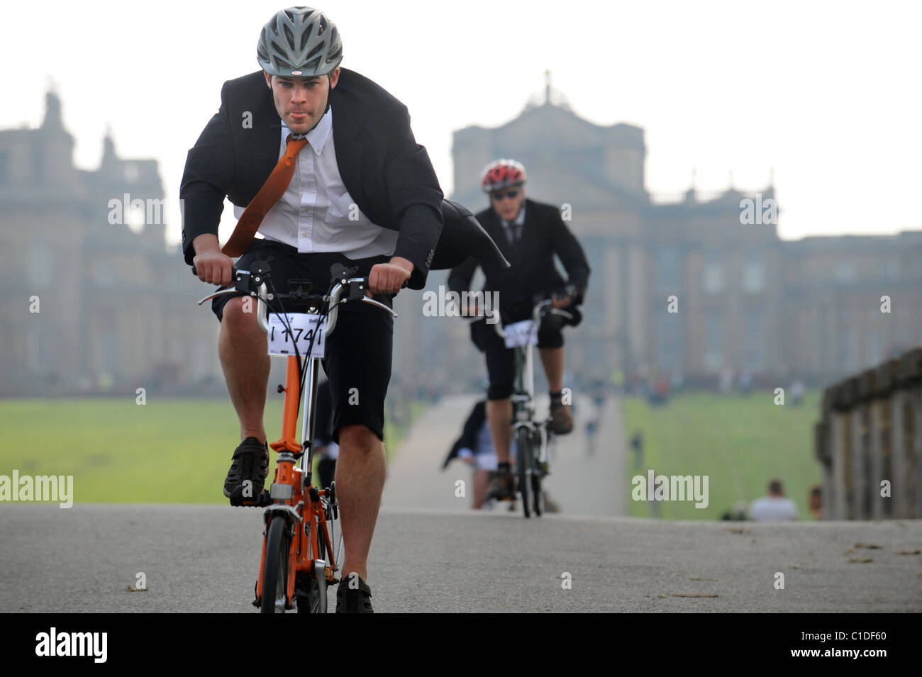 Competitors in the Brompton World Championships commuter bike racing in ...