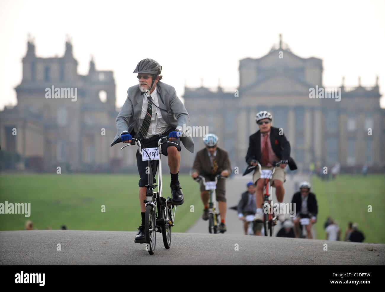 Competitors in the Brompton World Championships commuter bike racing in ...