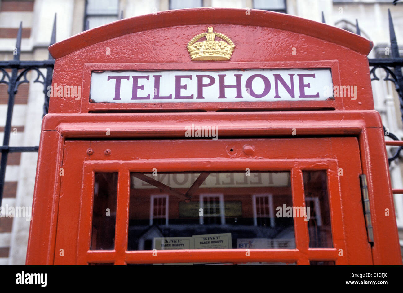 United Kingdom, London, telephone box Stock Photo - Alamy