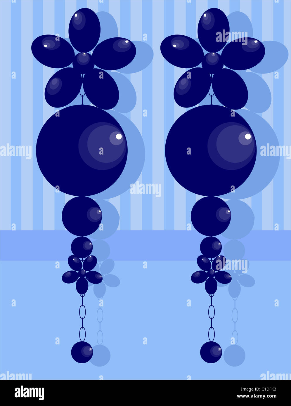 Illustration of Ear ring Stock Photo - Alamy