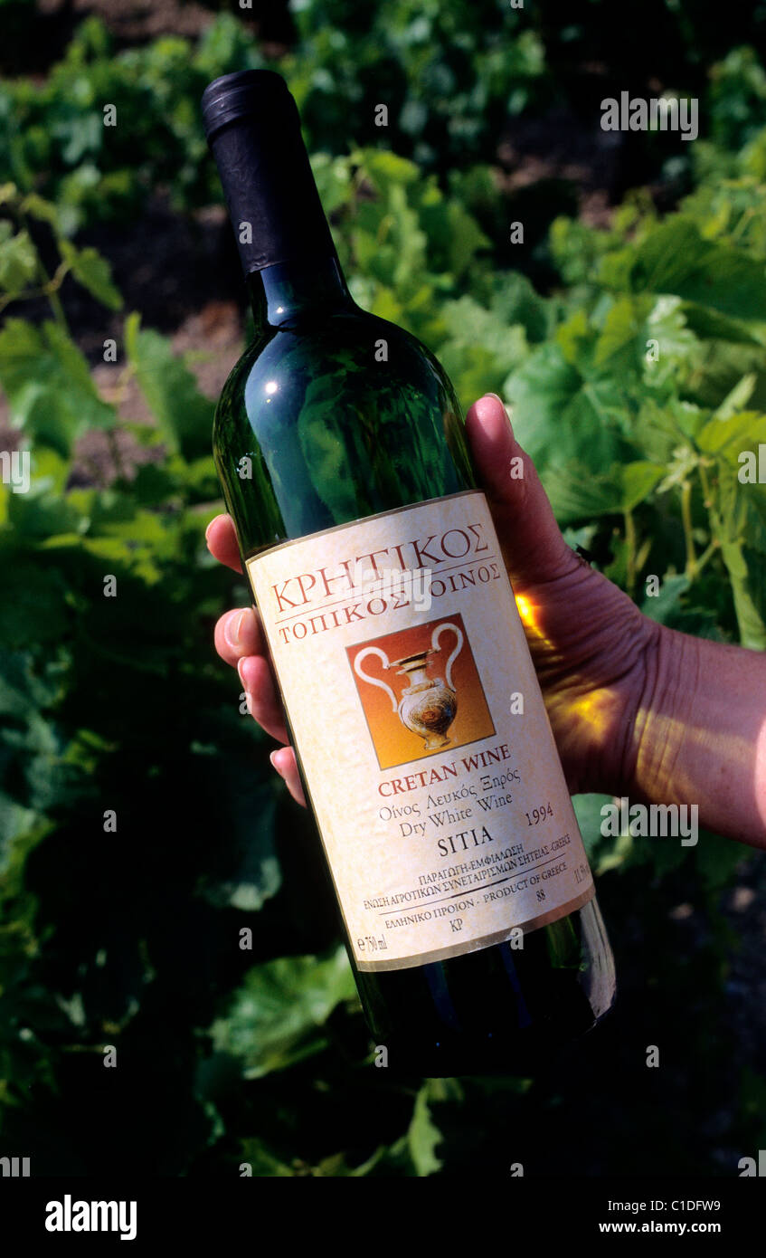 Greece, Crete, wine Stock Photo - Alamy
