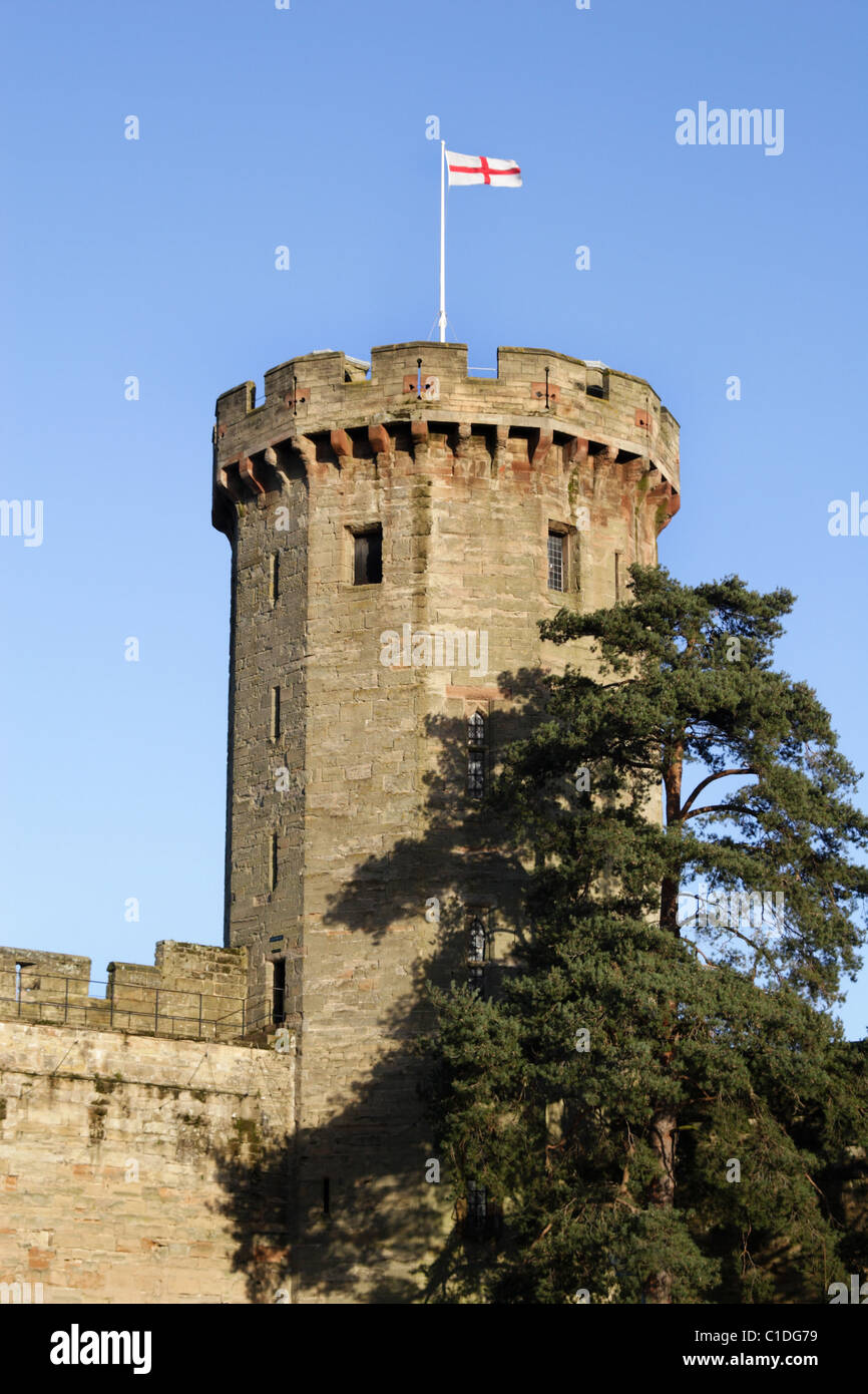 Warwick Castle tower turret Stock Photo - Alamy