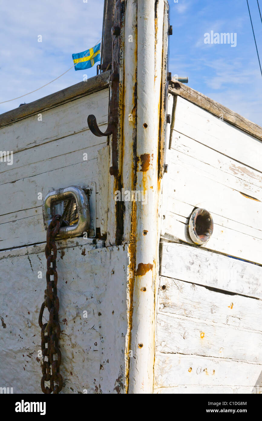 Bow of old boat Stock Photo - Alamy