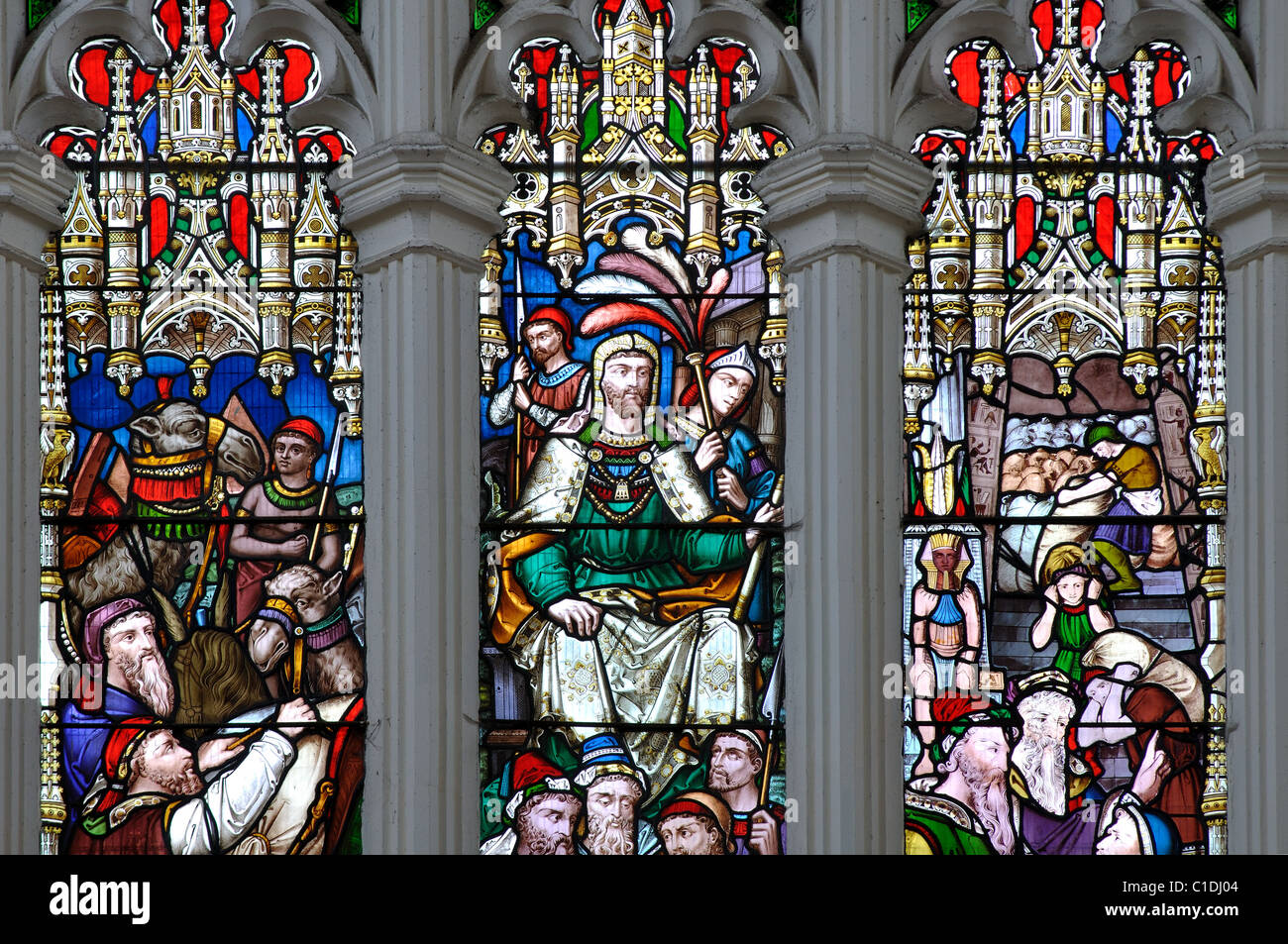 Detail of East Window, St. Mary the Virgin Church, Witney, Oxfordshire ...