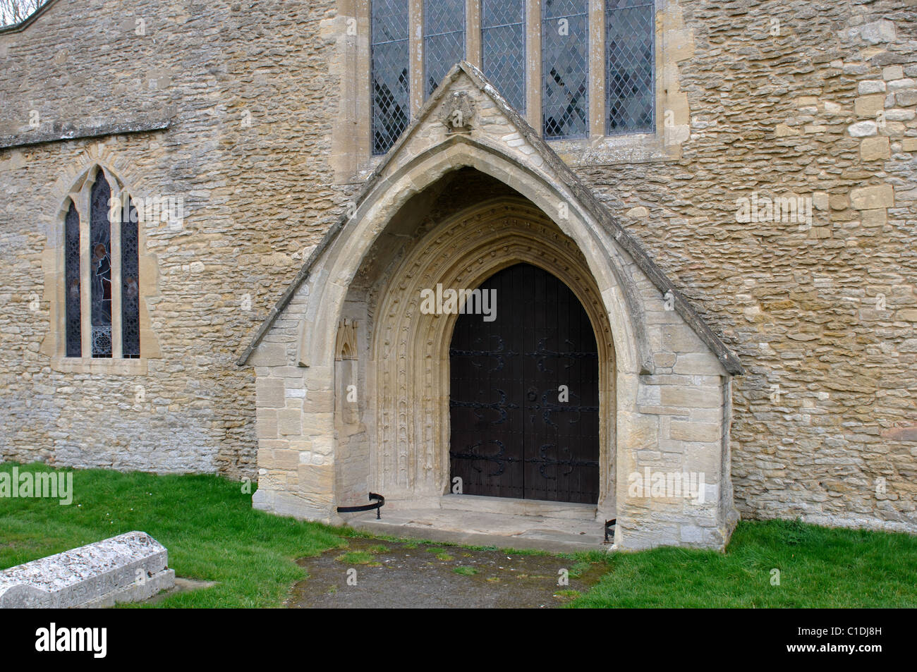 The West Door, St. Mary`s Church, Bampton, Oxfordshire, England, UK ...