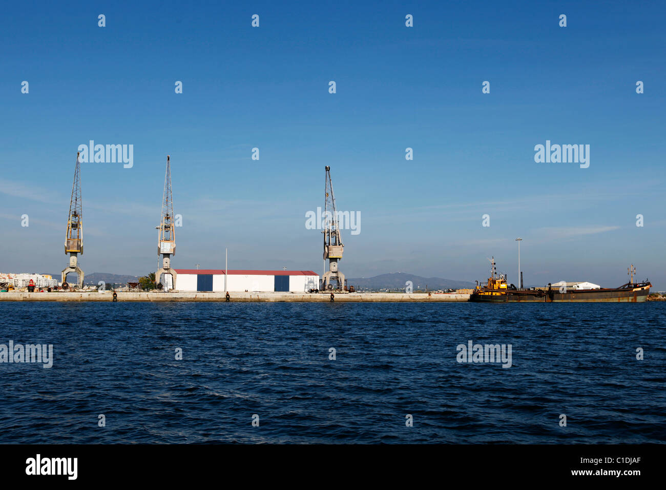 The port of Faro in Portugal Stock Photo - Alamy