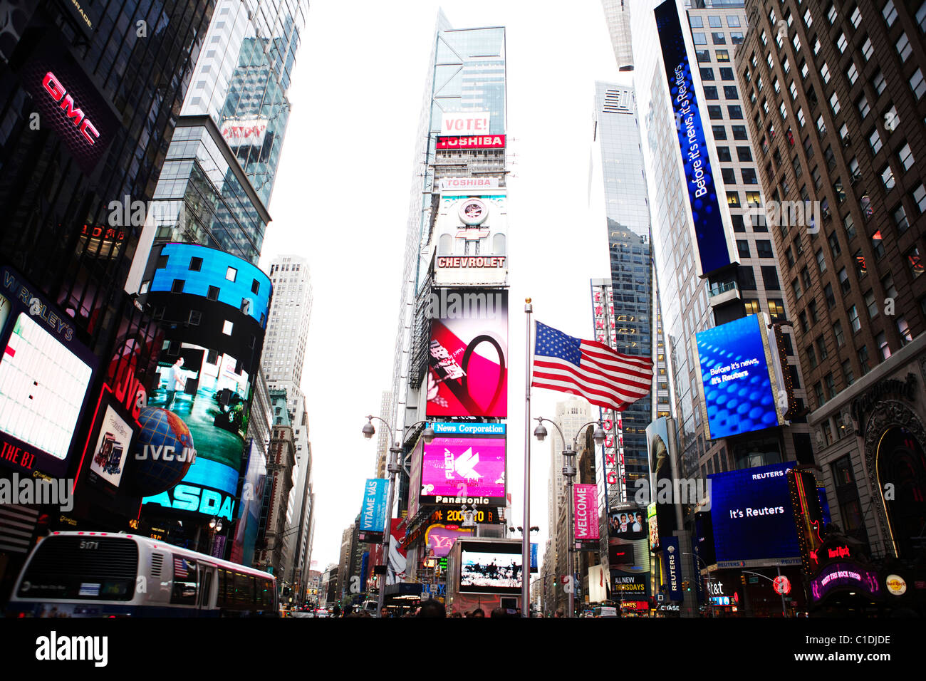 Time Square New York City Manhattan USA Stock Photo - Alamy