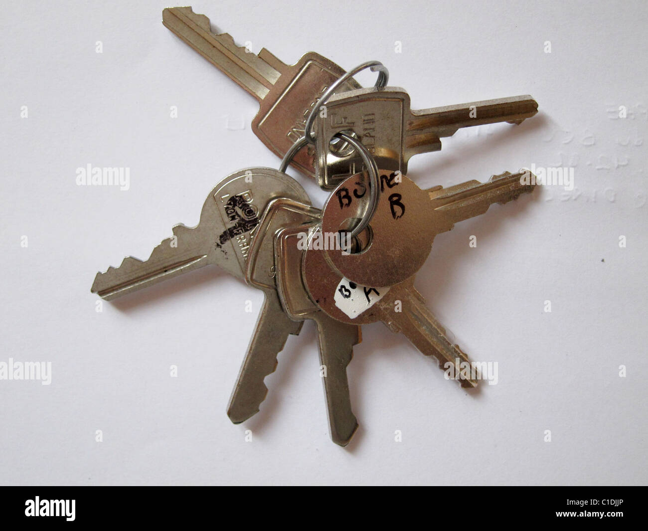 House Keys, Ring Stock Photo - Alamy