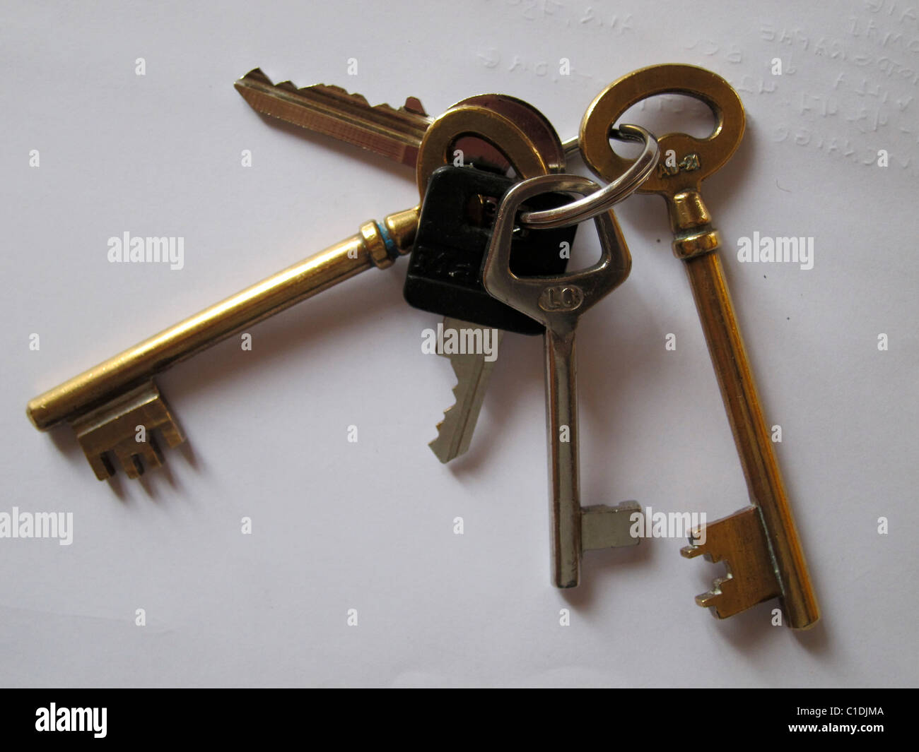 House Keys, Ring Stock Photo - Alamy
