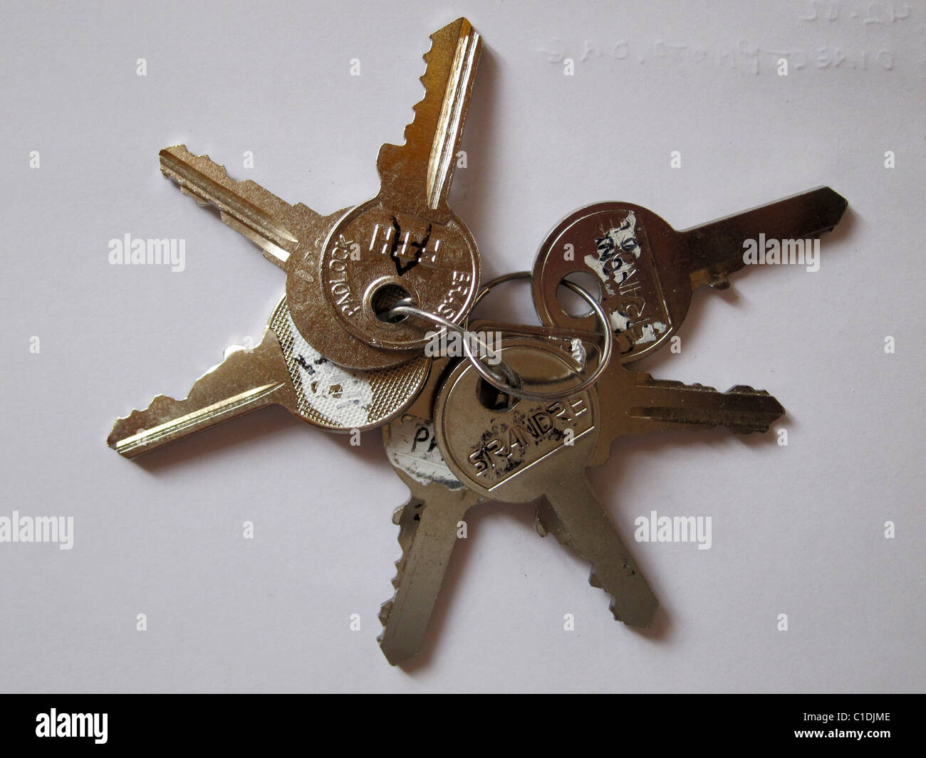 House Keys, Ring Stock Photo - Alamy